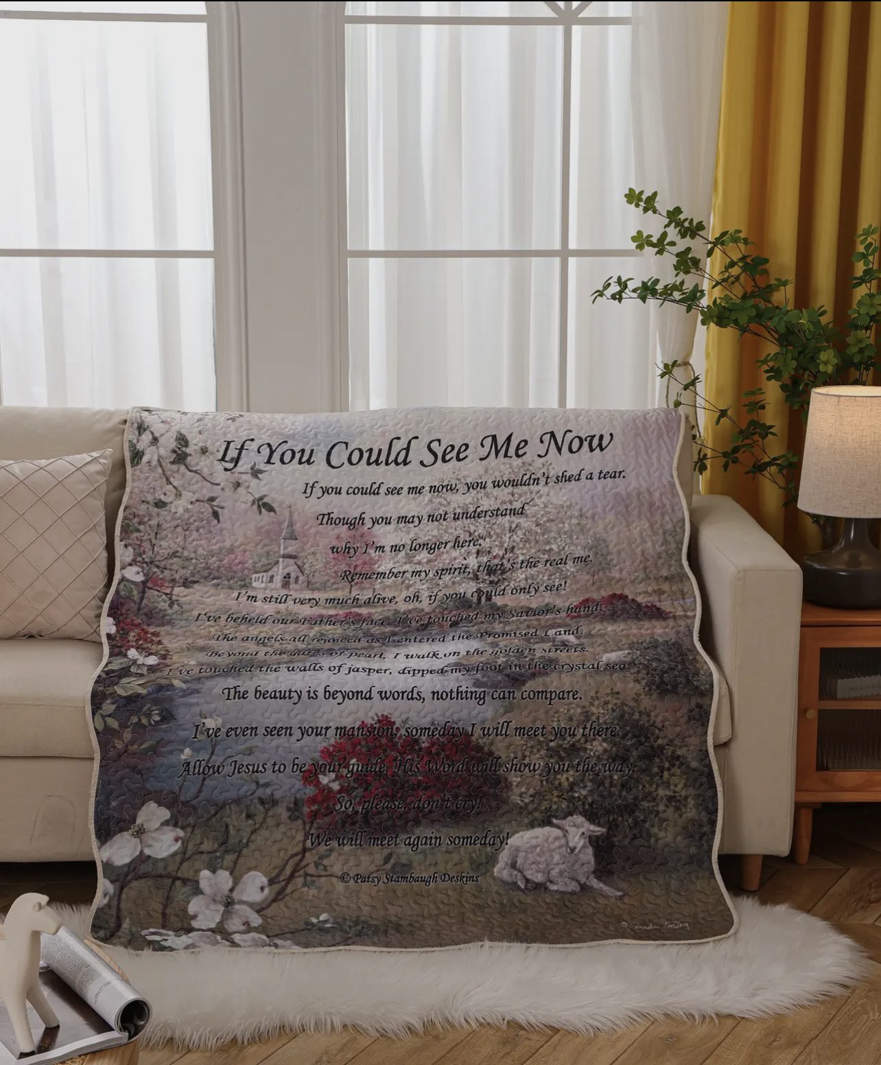 Quilted Throw - Wright Funeral Home & Crematory